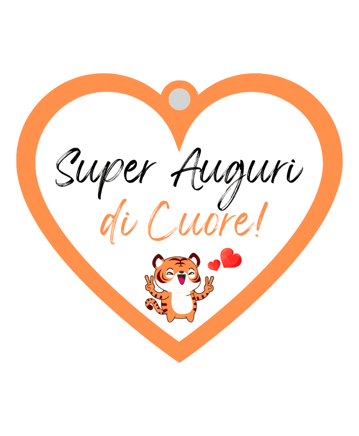 Cuoricino in forex con dedica Auguri di Cuore cm 10 h9 by Veropensiero ...